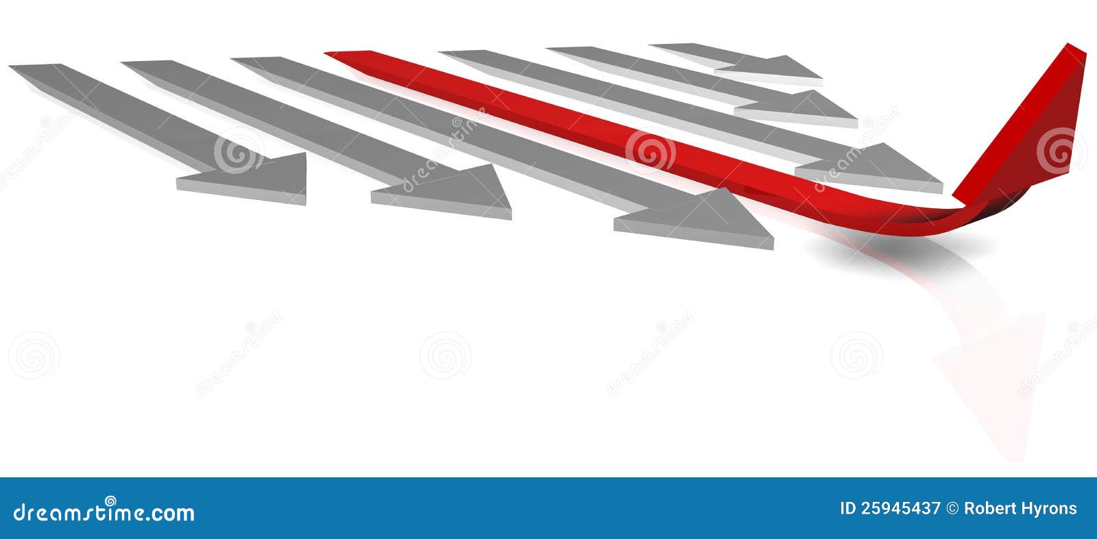 Leader arrow stock illustration. Illustration of growth - 25945437