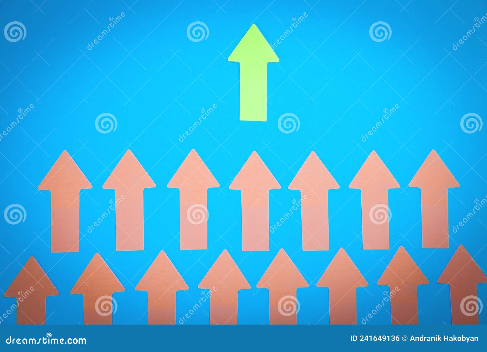 Leader Arrow Leading Team. Leadership Stock Photo - Image of lead ...