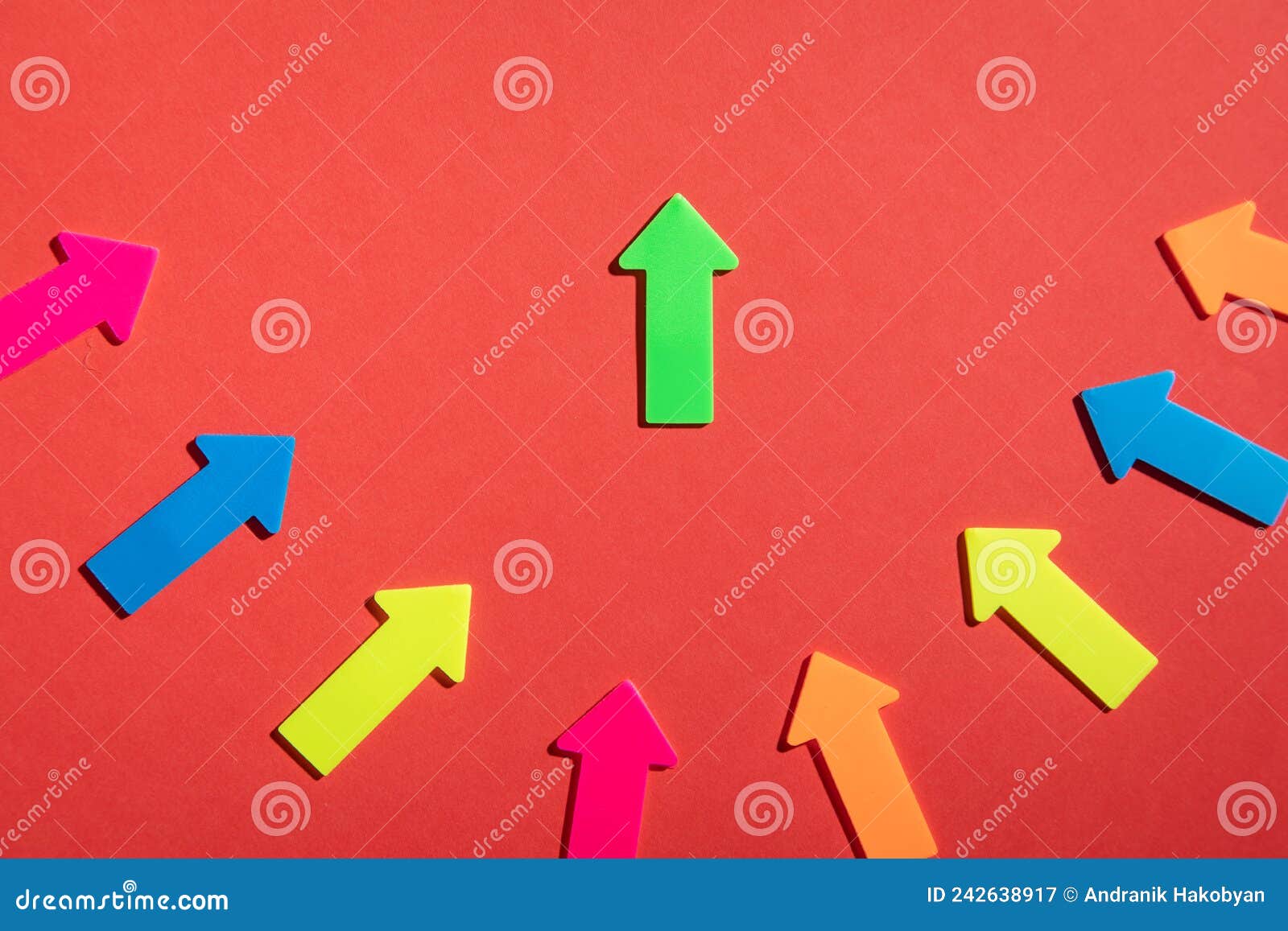 Leader Arrow Leading Team. Leadership Stock Image - Image of follower ...