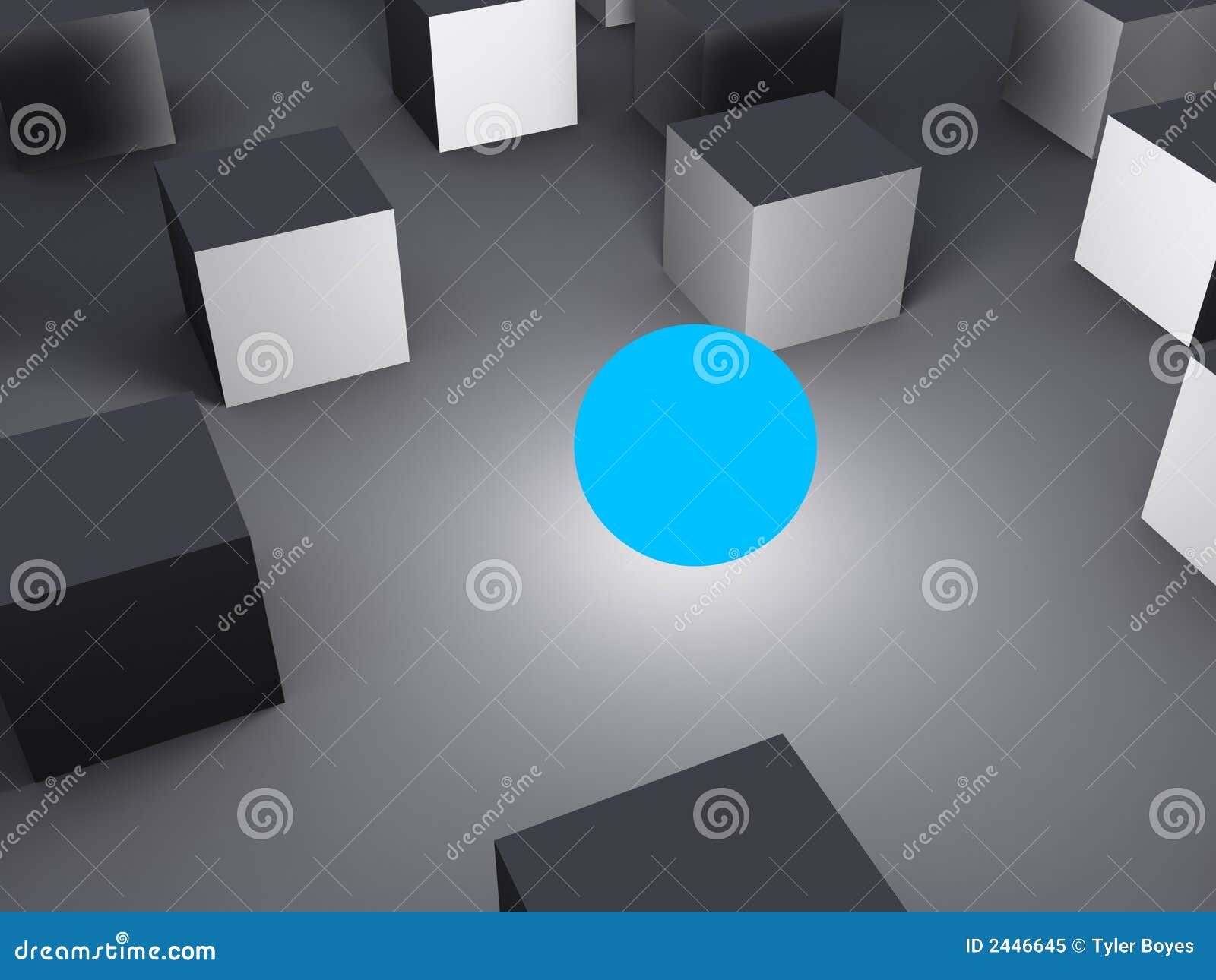 Leader ball stock illustration. Illustration of individuality - 2446645