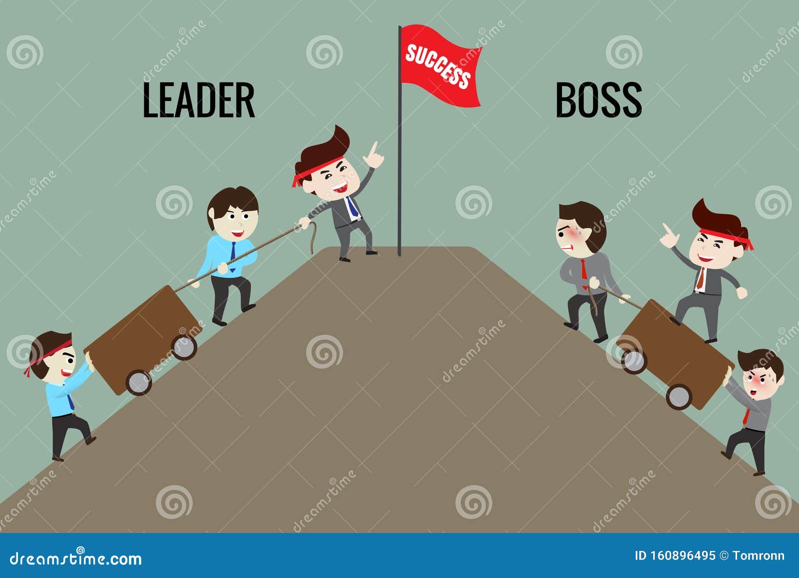 Leader or Boss, template stock illustration. Illustration of marketing ...