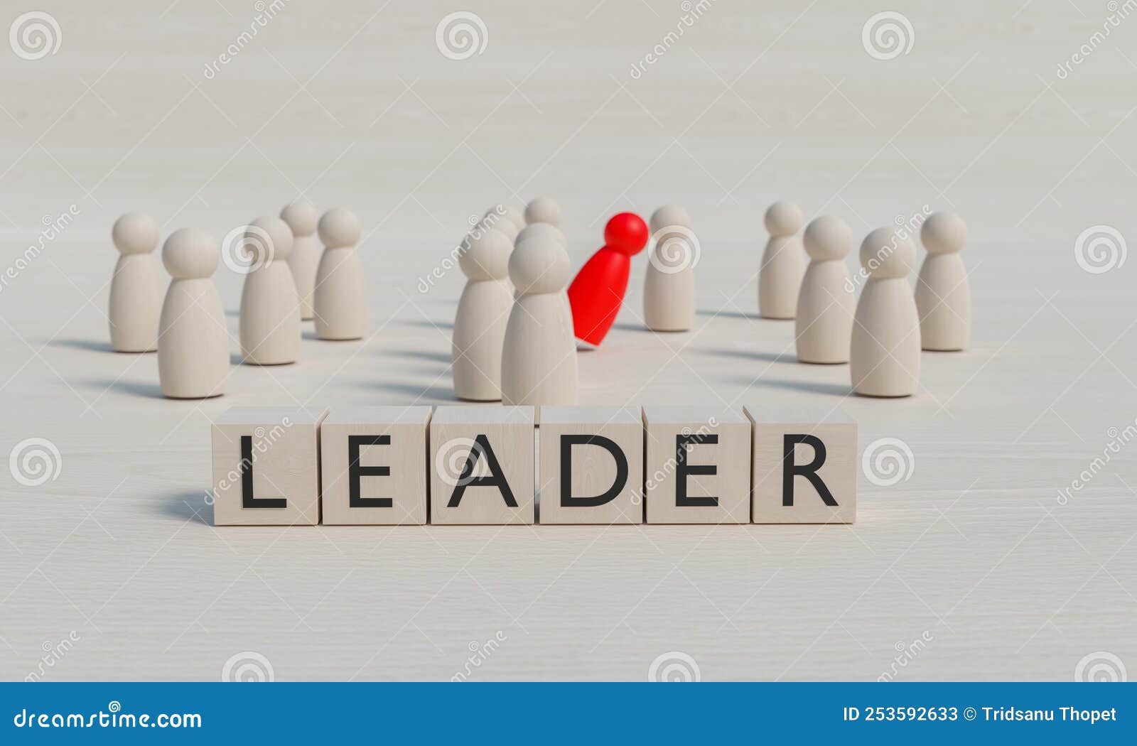 Leader in Business Team and Organization Stock Illustration ...