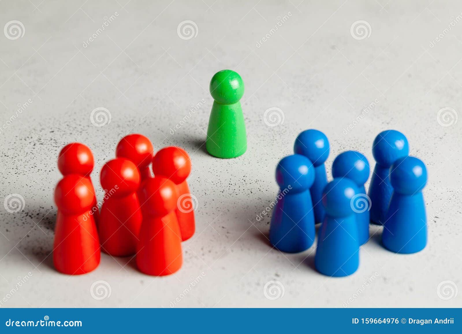 The Leader Chooses from Two Business Teams Stock Photo - Image of ...