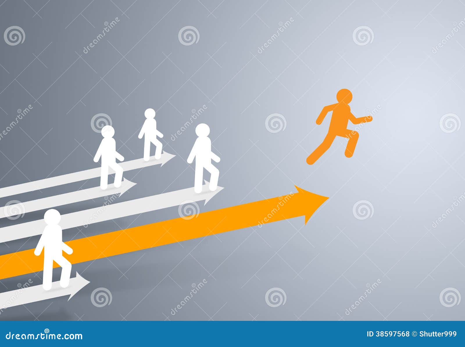 Leader of competition stock illustration. Illustration of competition ...