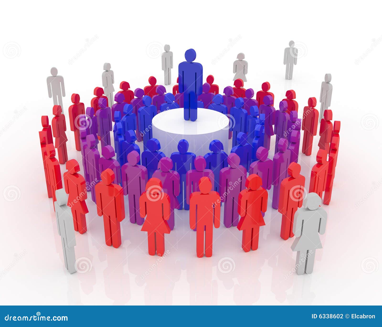 Leader Concept stock illustration. Illustration of businessman - 6338602