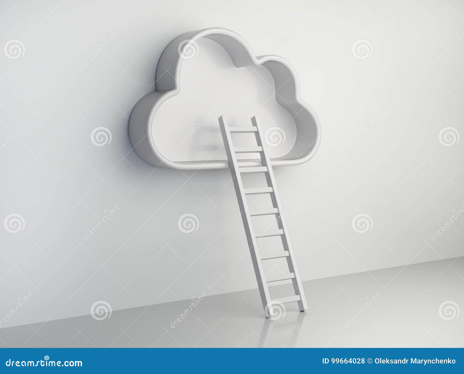 Leader Concept with Cloud and Ladder, Progress and Advancement P Stock ...