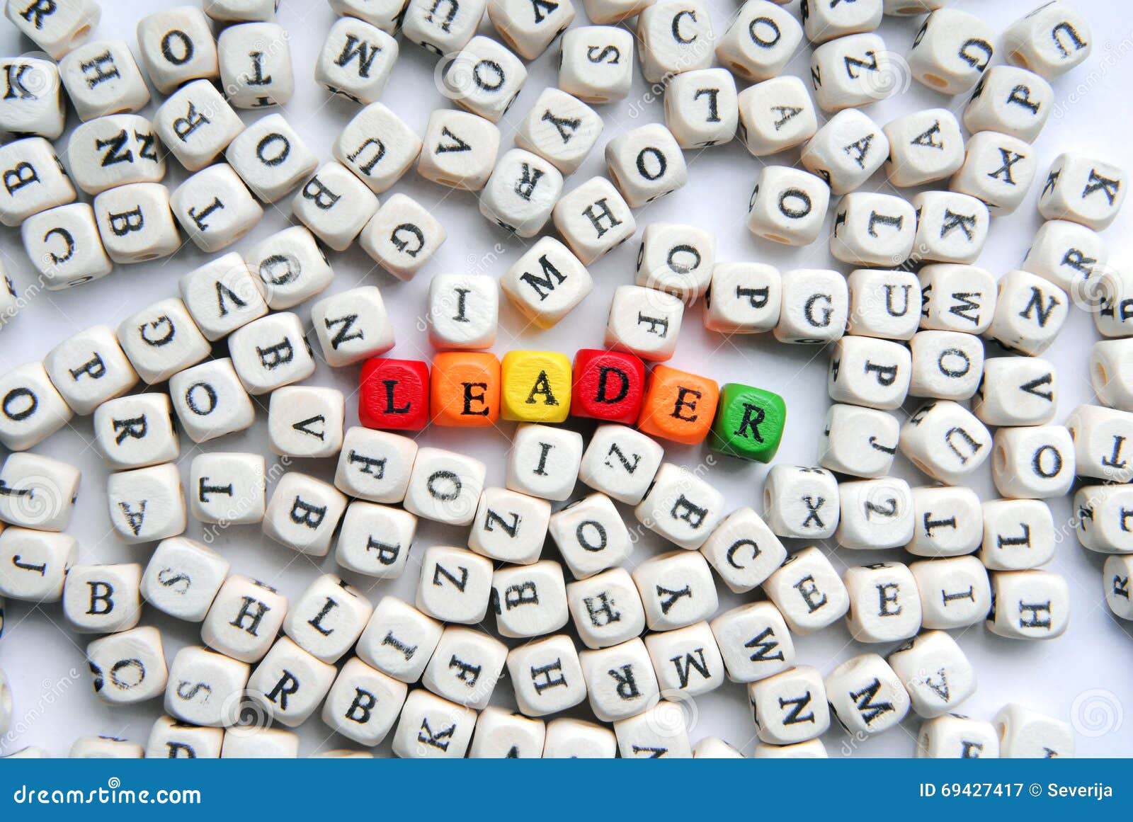Leader Concept from Letters Stock Image - Image of feature, hidden ...