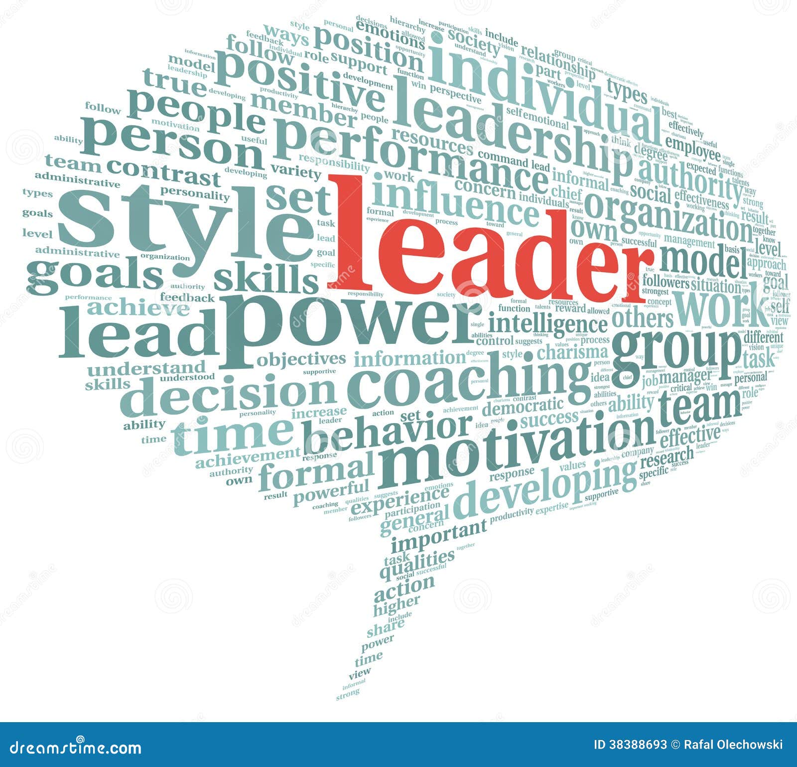 Leader Concept in Word Tag Cloud Stock Illustration - Illustration of ...