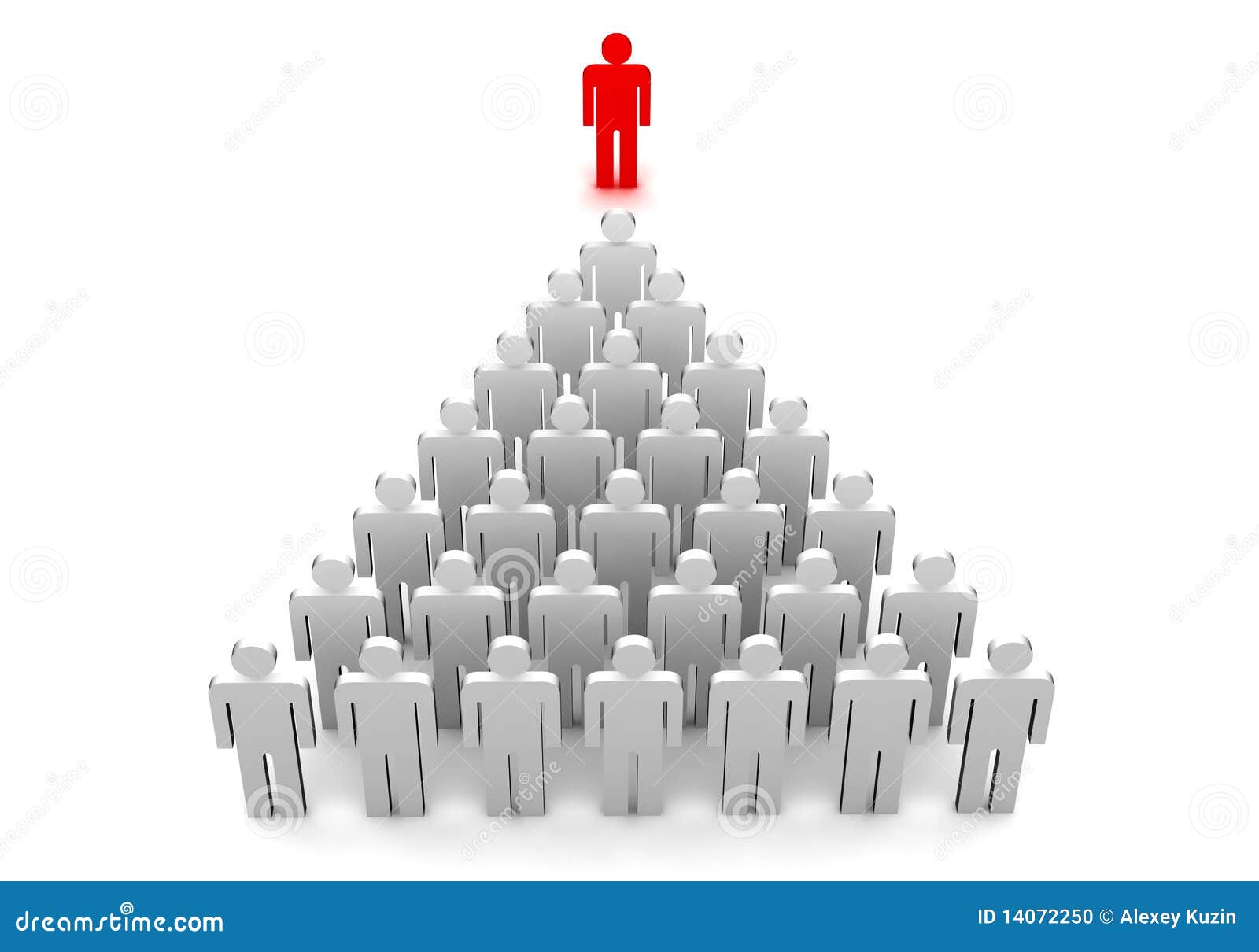 Leader and a crowd stock illustration. Illustration of abstract - 14072250