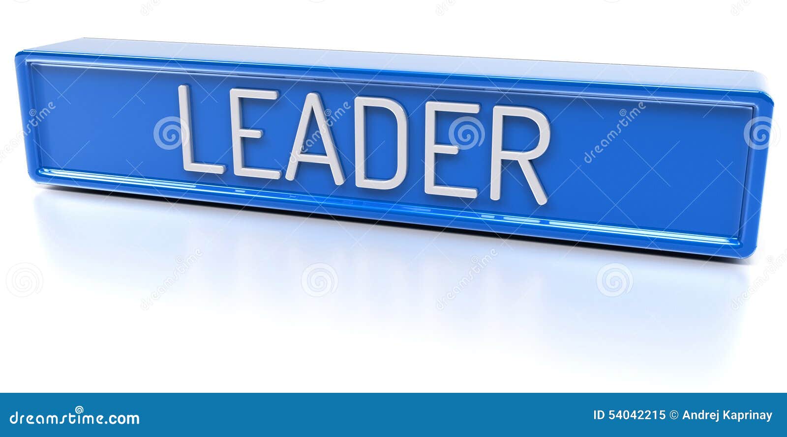 Leader - 3D Render - stock illustration. Illustration of coach - 54042215