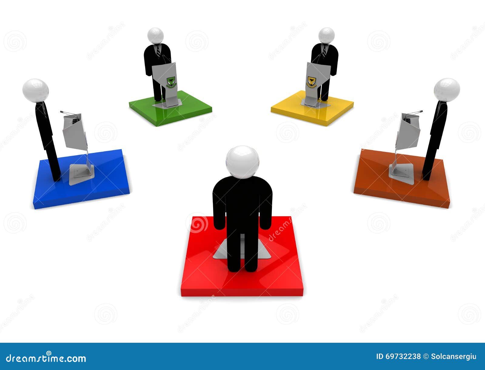 Leader Debate concept stock illustration. Illustration of confrontation ...