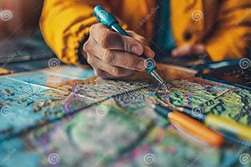 A Leader Drawing a Different Path on a Map Highlighting the Innovation ...