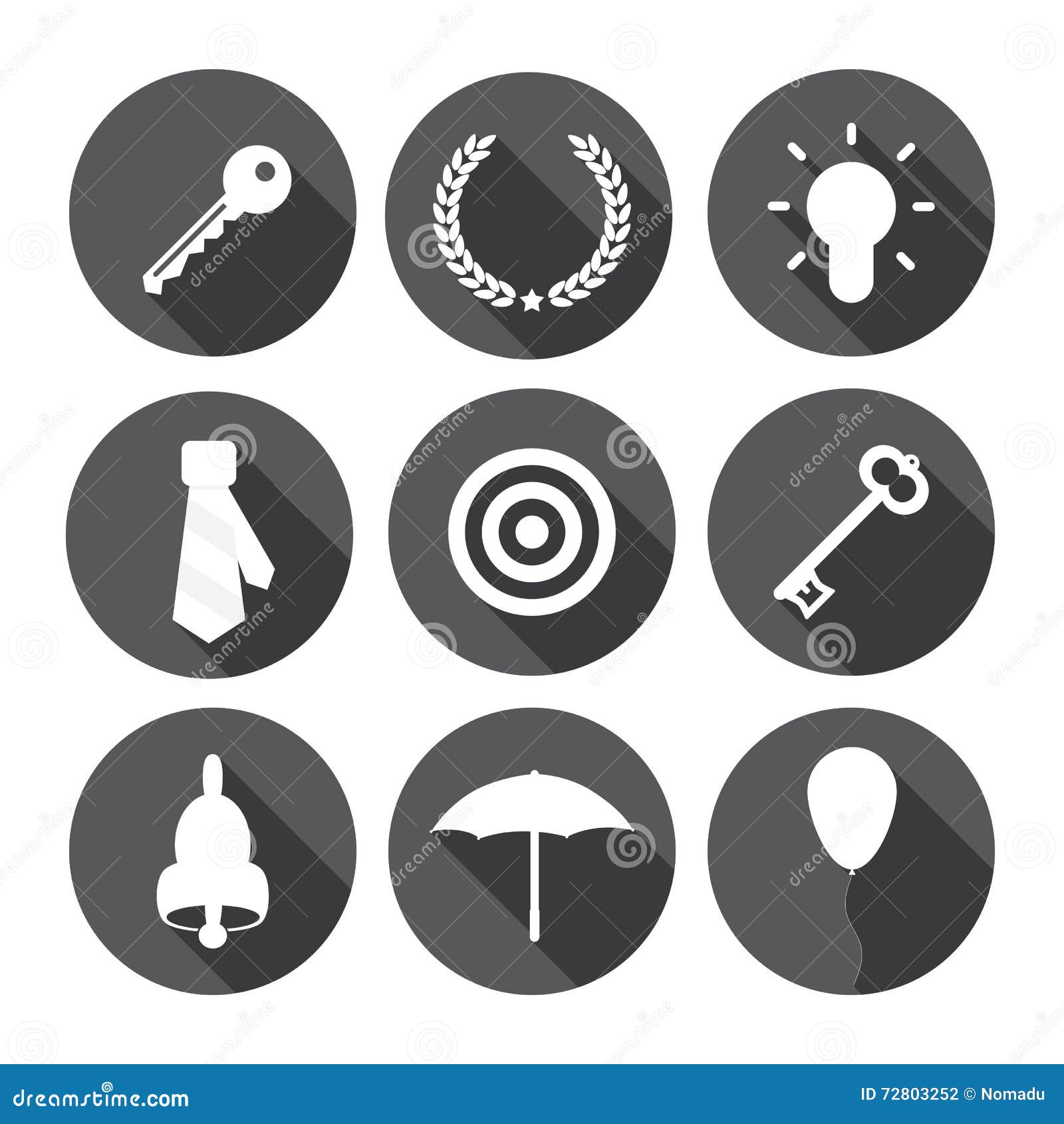 Leader Flat Icons Monochrome Series Stock Vector - Illustration of goal ...