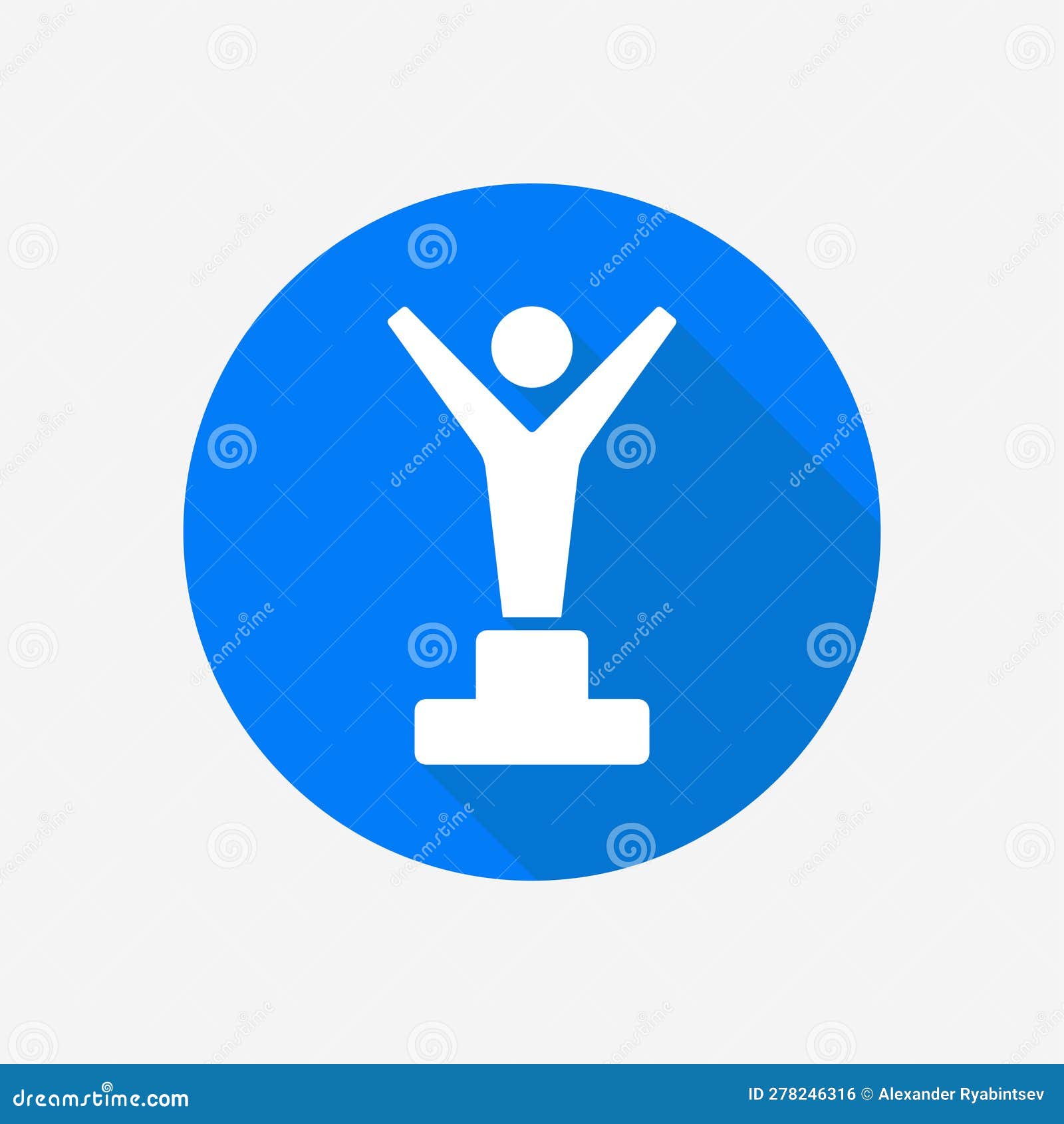 Leader Flat Vector Icon. Sport Champion Concept Icon. Stock Vector ...