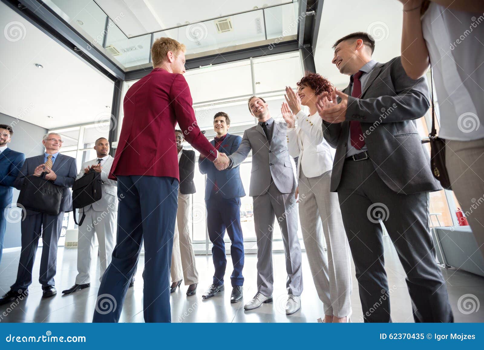 Leader Give Recognition To His Worker Stock Image - Image of ...