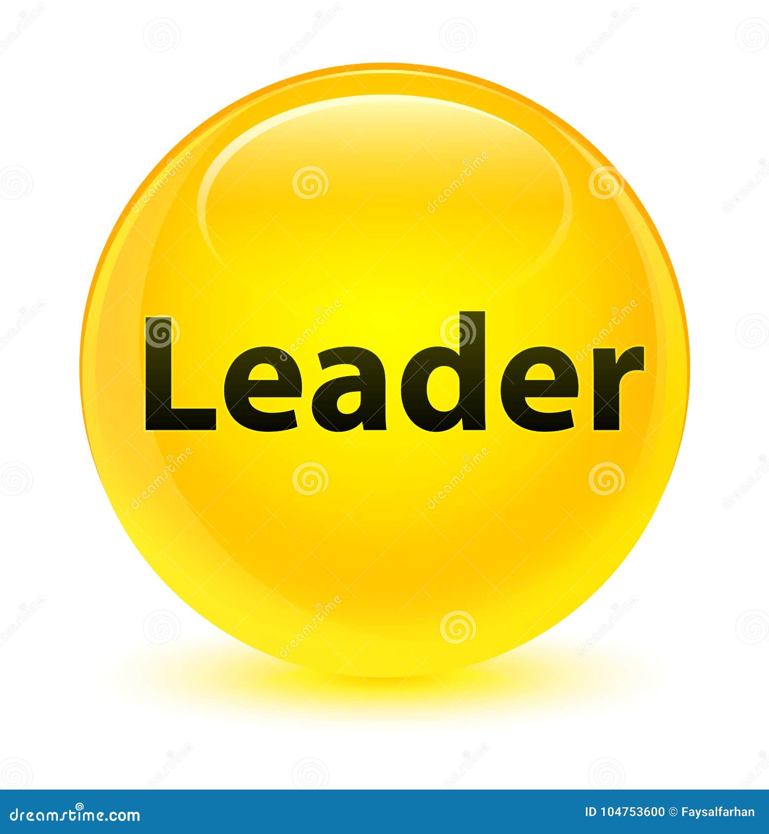 Leader Glassy Yellow Round Button Stock Illustrations – 3 Leader Glassy ...