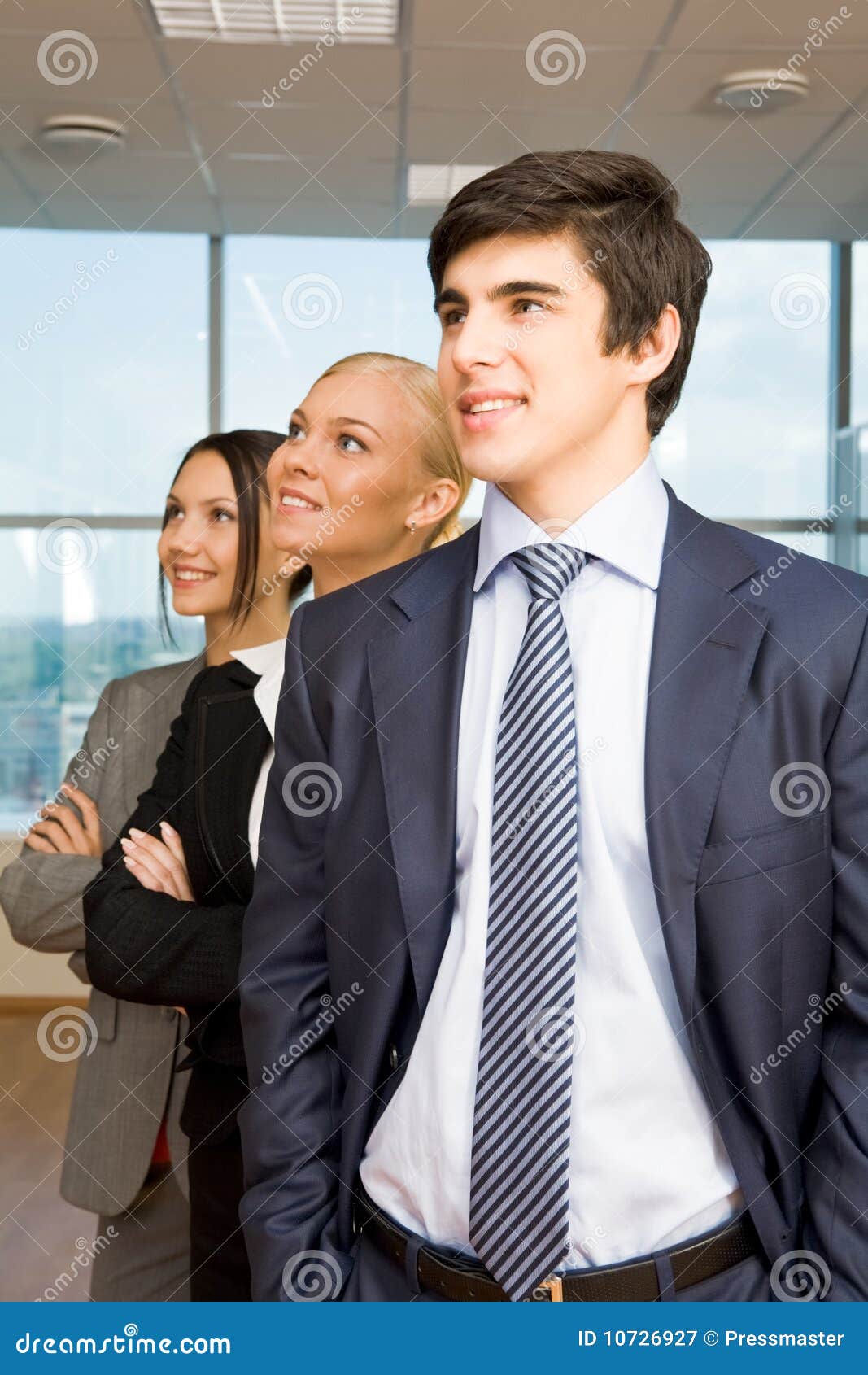 Leader of group stock image. Image of positive, happy - 10726927