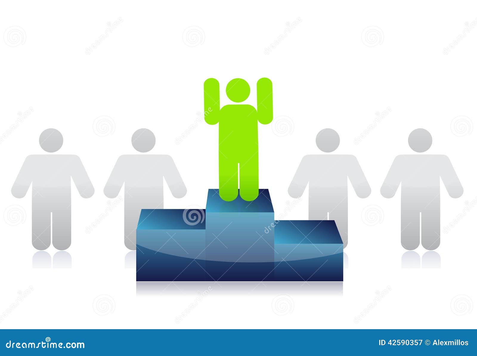 Leader from the Group Illustration Design Stock Illustration ...