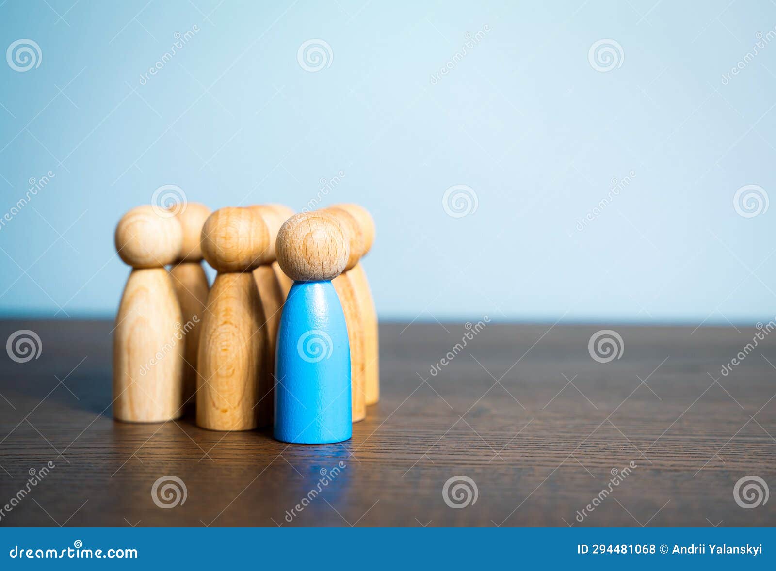 Leader and Group. Leadership Concept Stock Photo - Image of concept ...