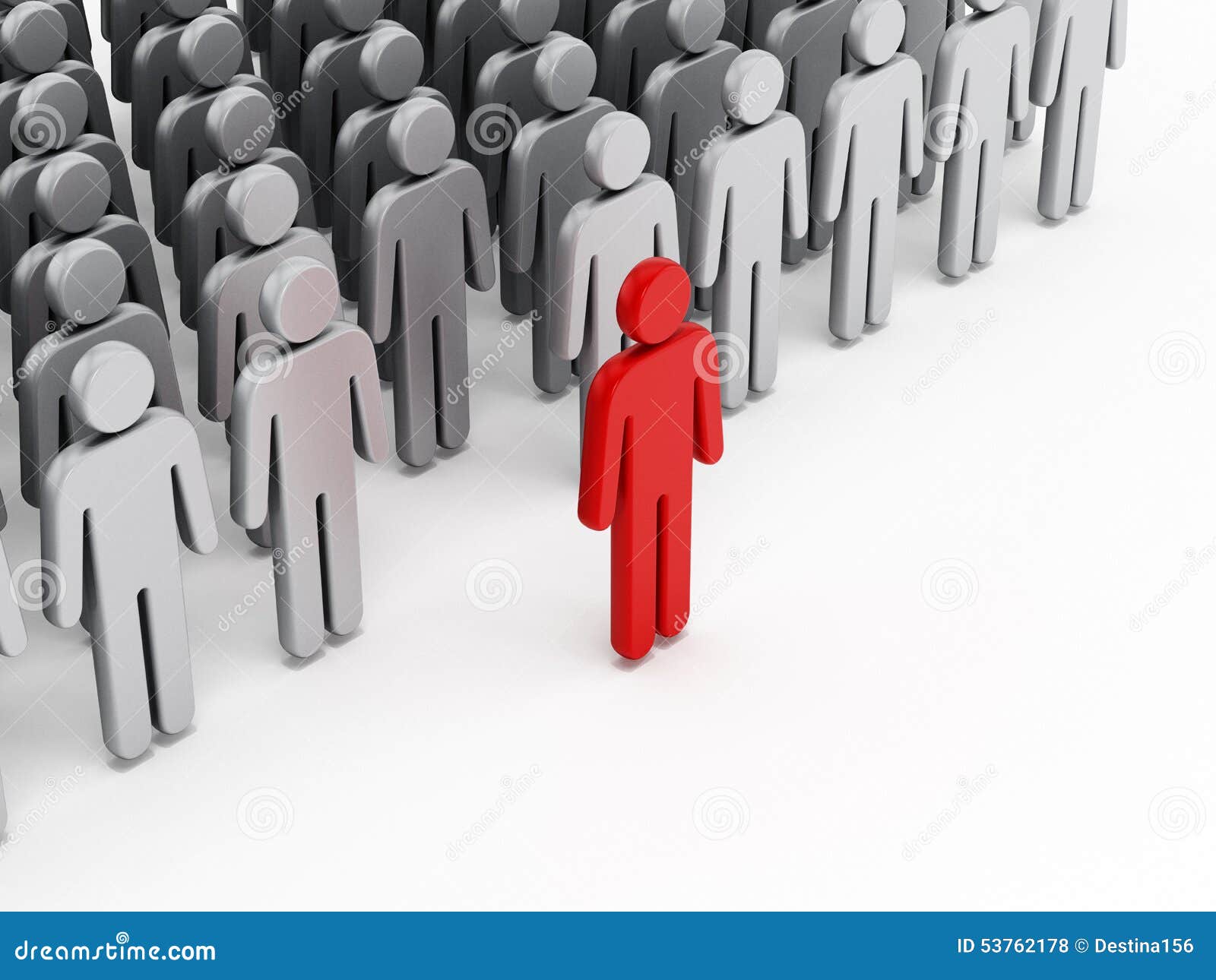 Leader of the group stock illustration. Illustration of figure - 53762178