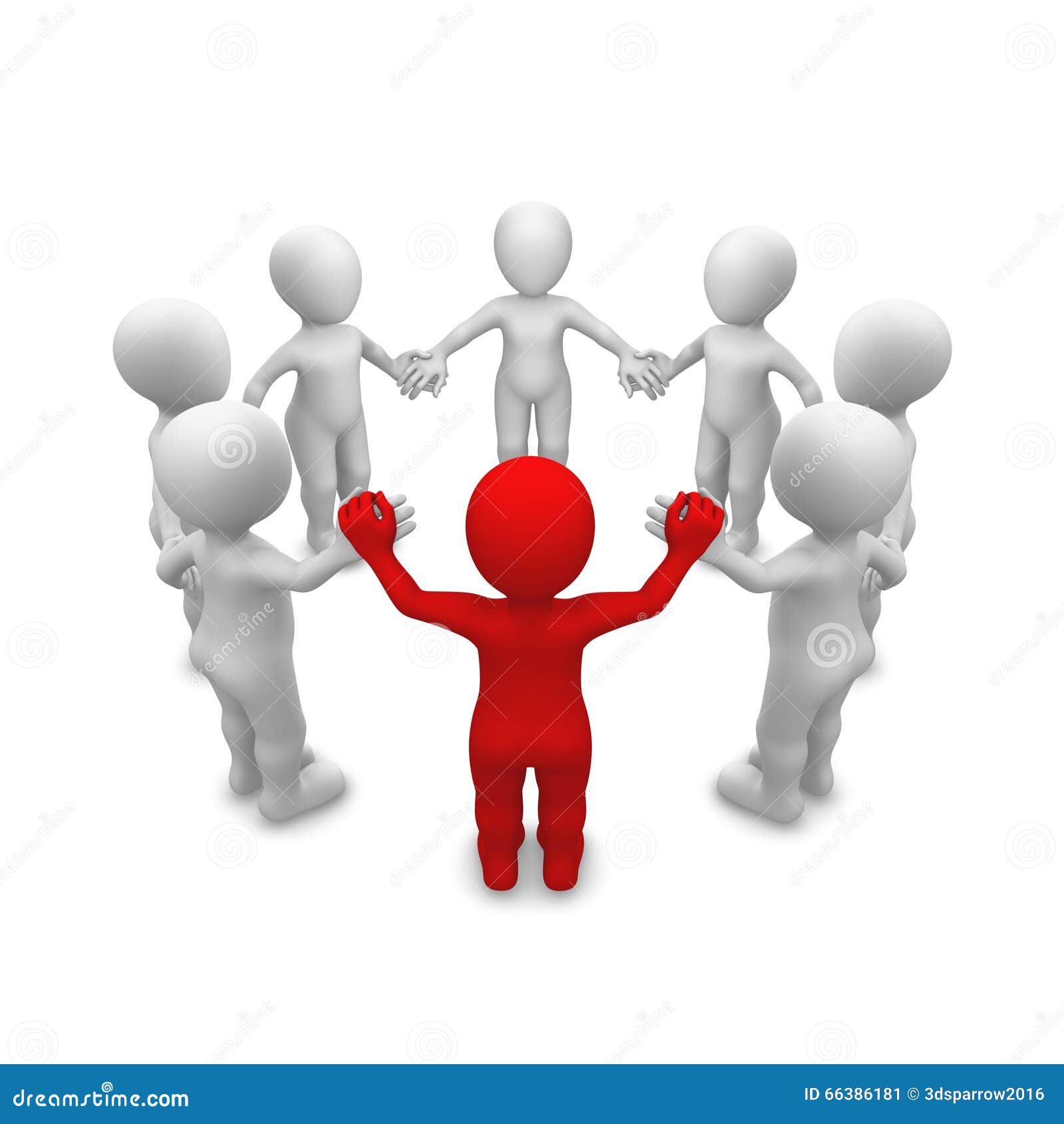 Red leader 3d stock illustration. Illustration of person - 66386181