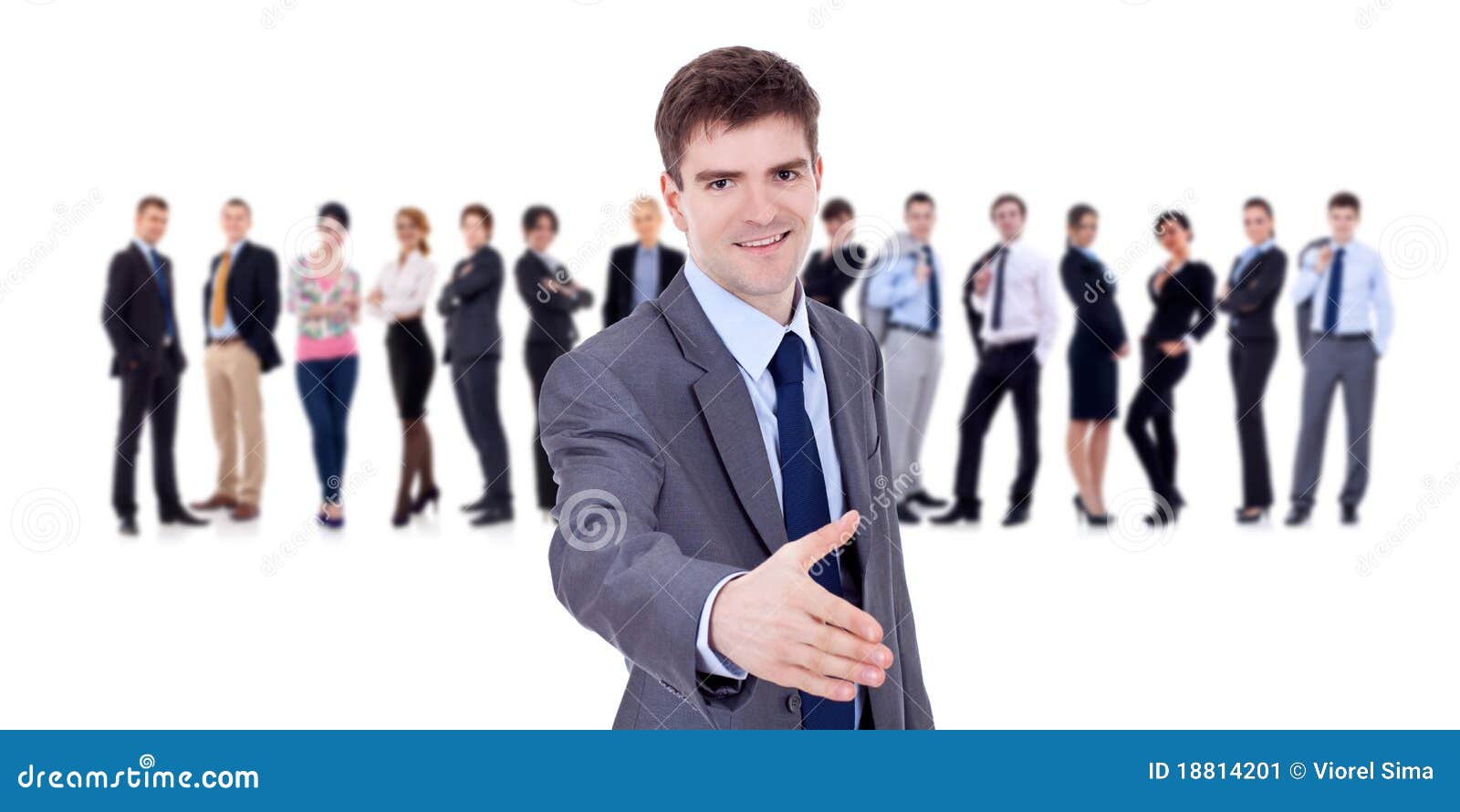 Leader and his team stock image. Image of meeting, competition - 18814201