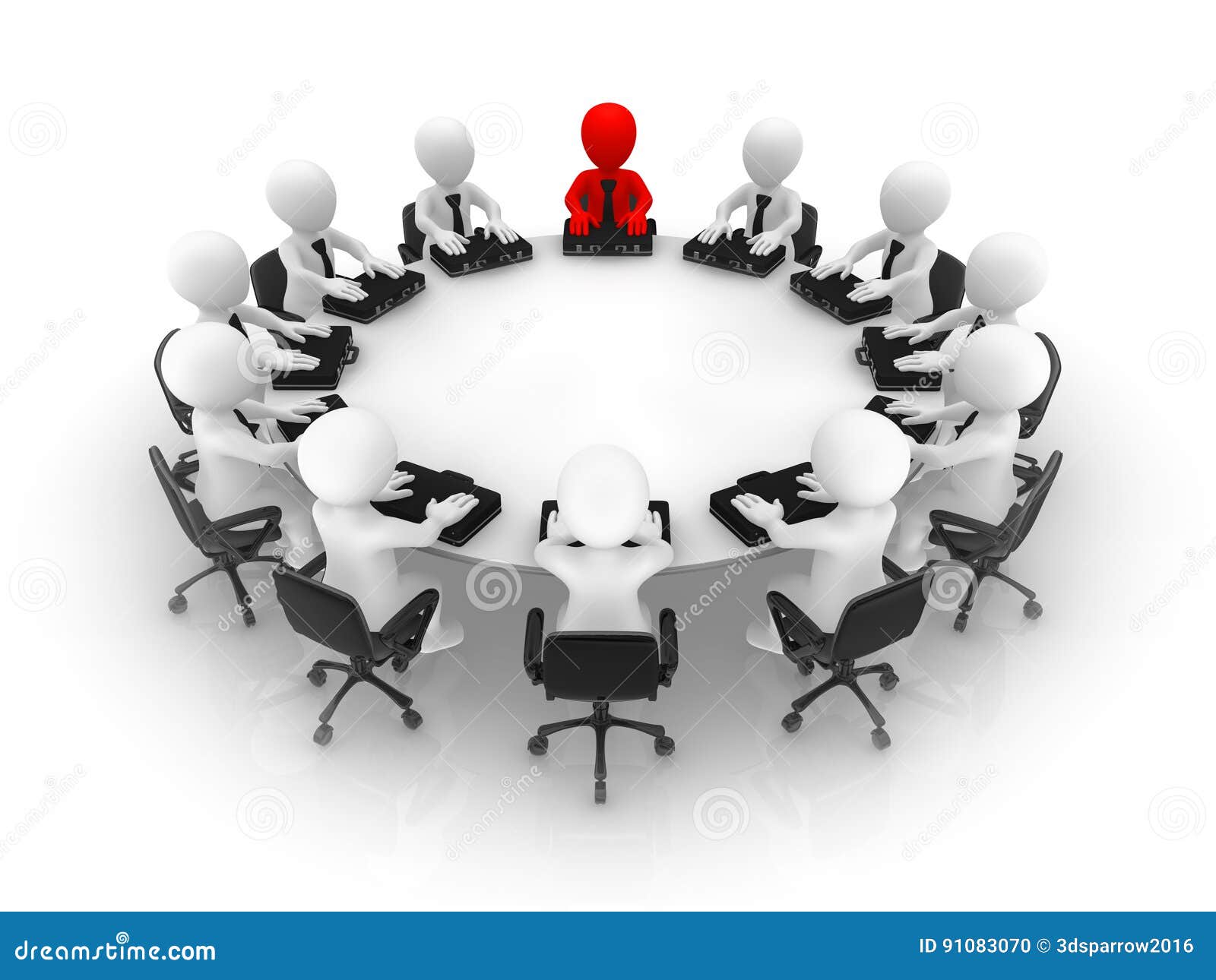 Leader His Team Round Table Stock Illustrations – 2 Leader His Team ...