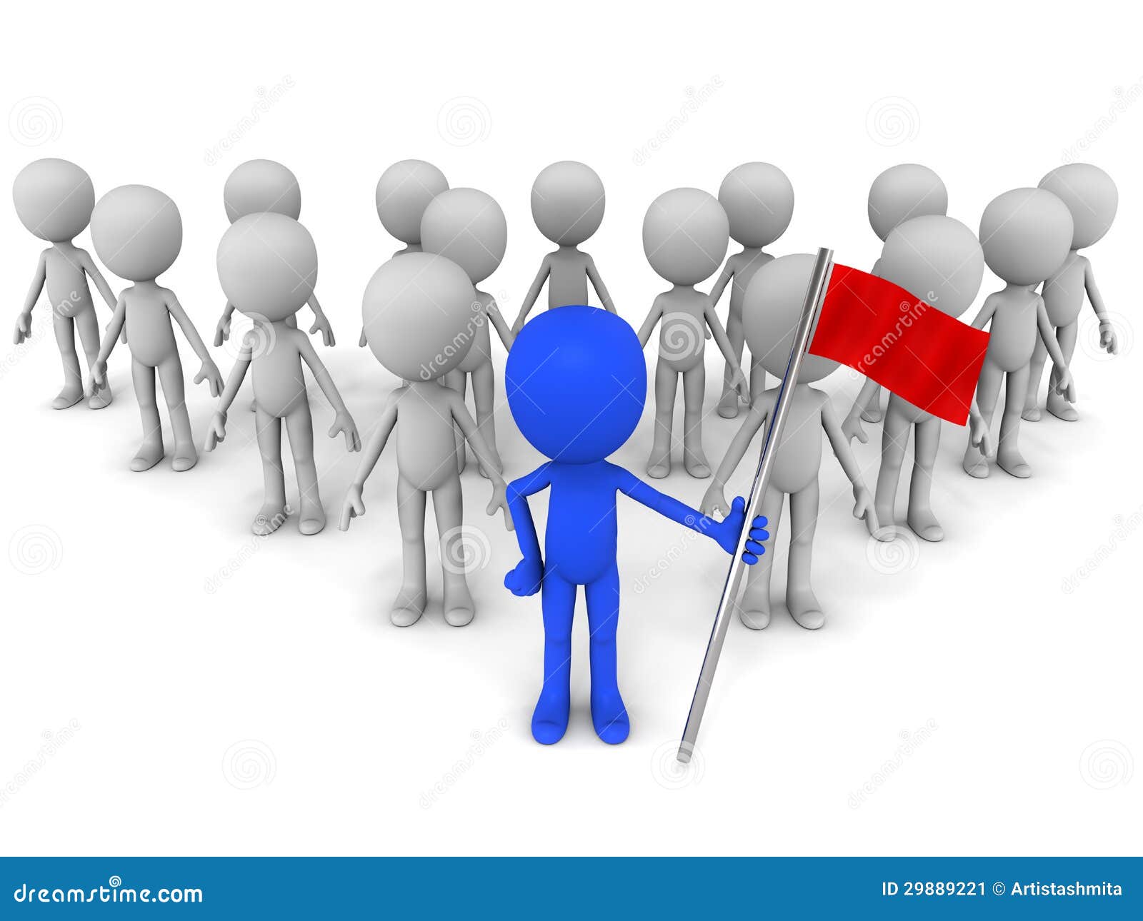 Leadership stock illustration. Illustration of flag, lead - 29889221