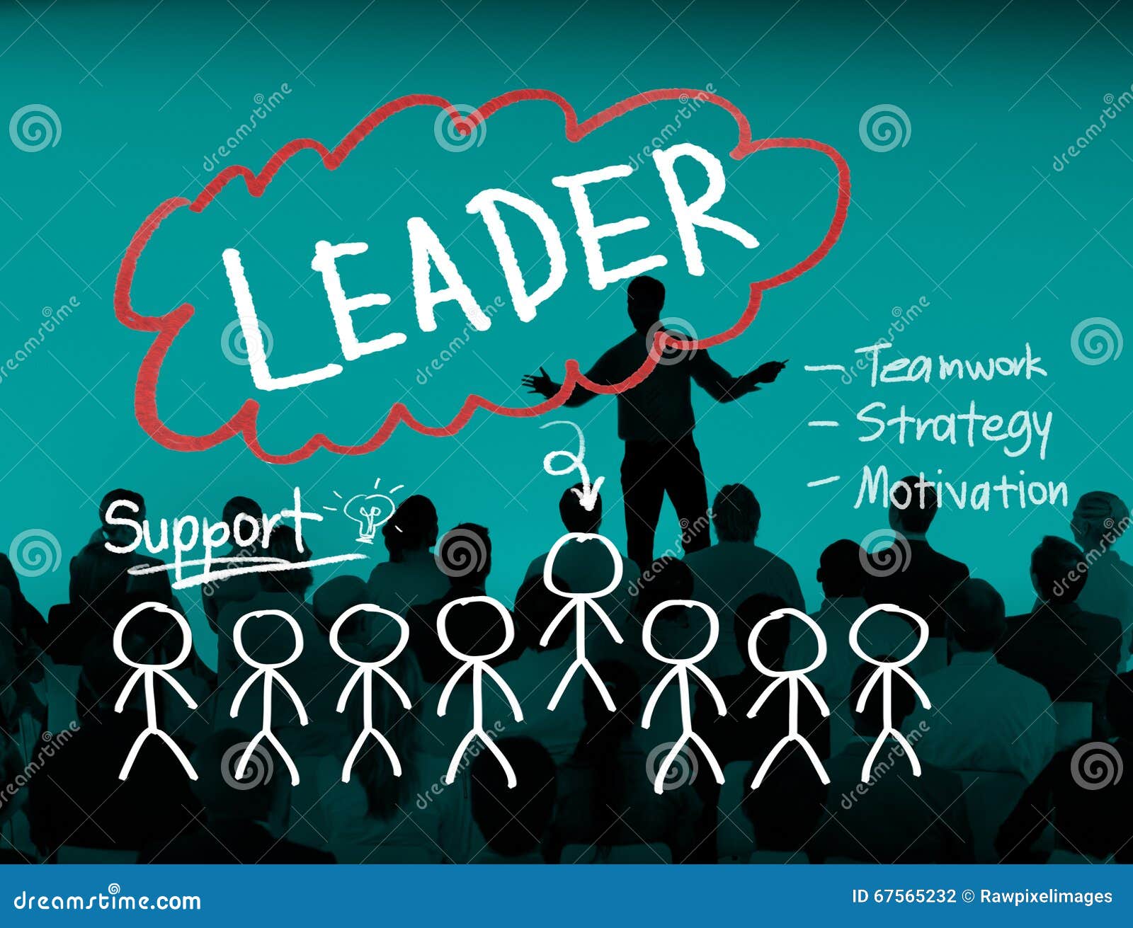 Leader Leadership Management Responsibility Vision Concept Stock Photo ...