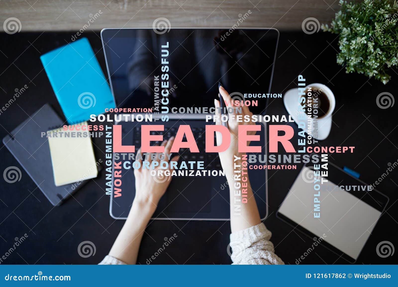 Leader. Leadership. Teambuilding. Business Concept. Words Cloud. Stock ...