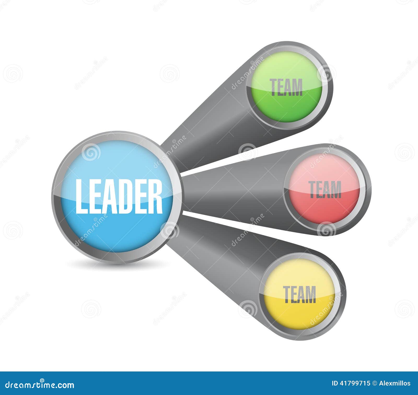 Leader Link Diagram Illustration Design Stock Illustration ...