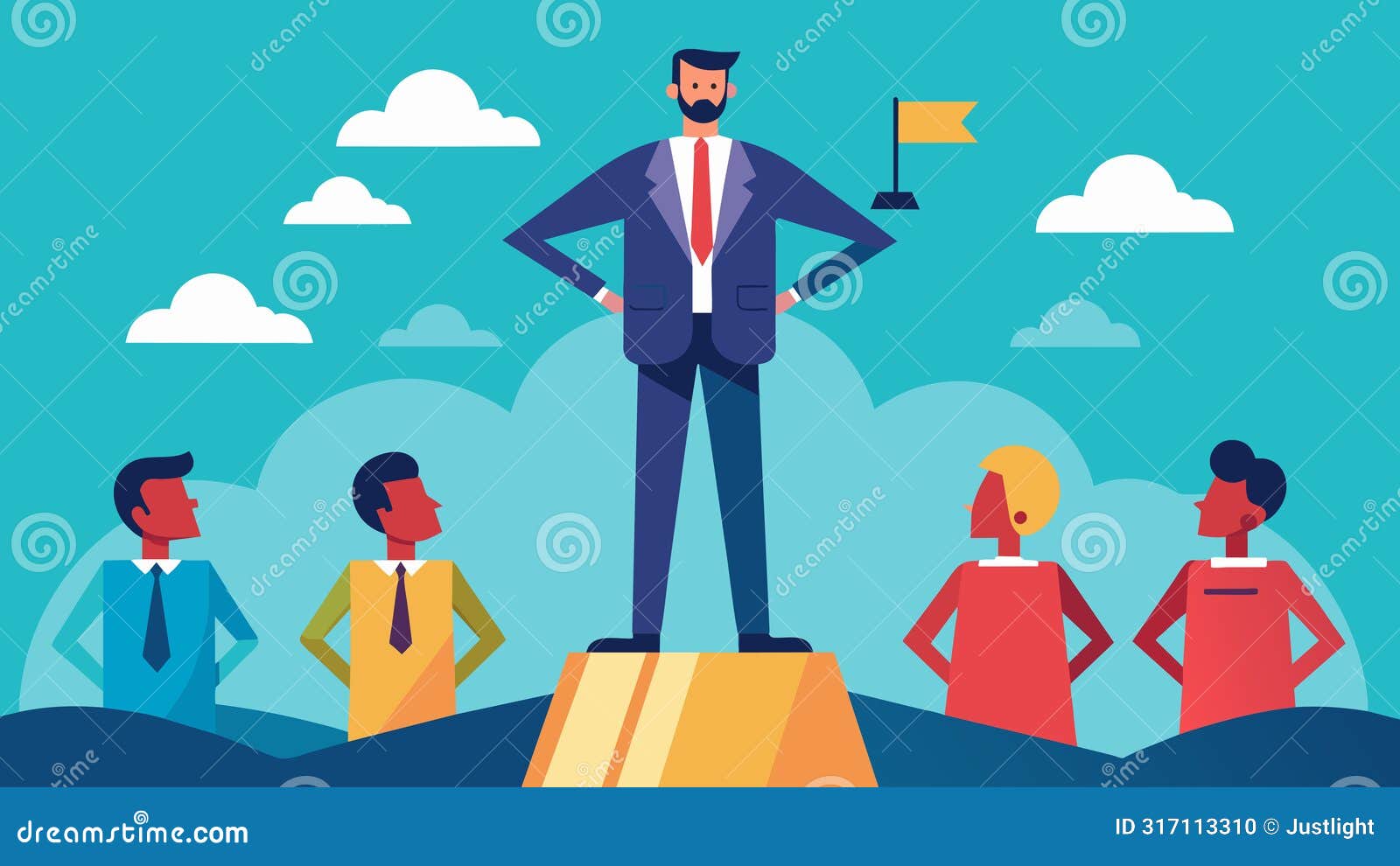 Leader Principles Line Icons Collection. Visionary, Inspiring ...