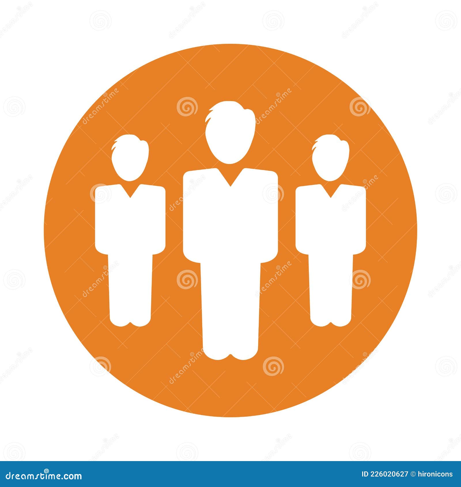 Leader, Marketing Icon. Orange Color Vector EPS Stock Illustration ...