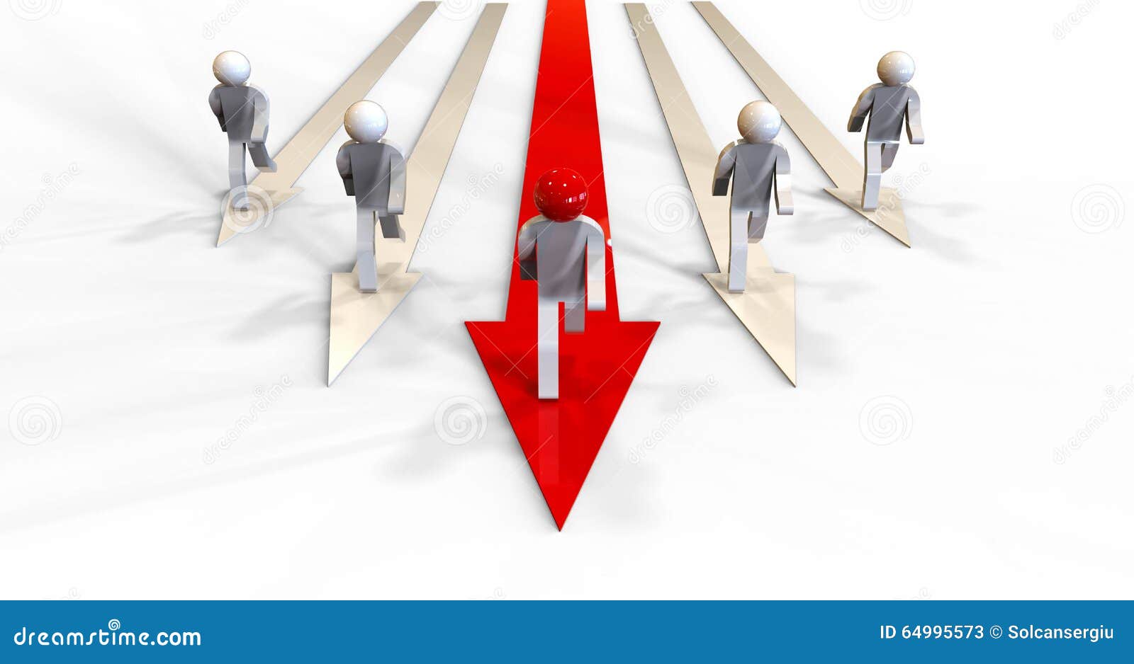 Leader path stock illustration. Illustration of competitors - 64995573
