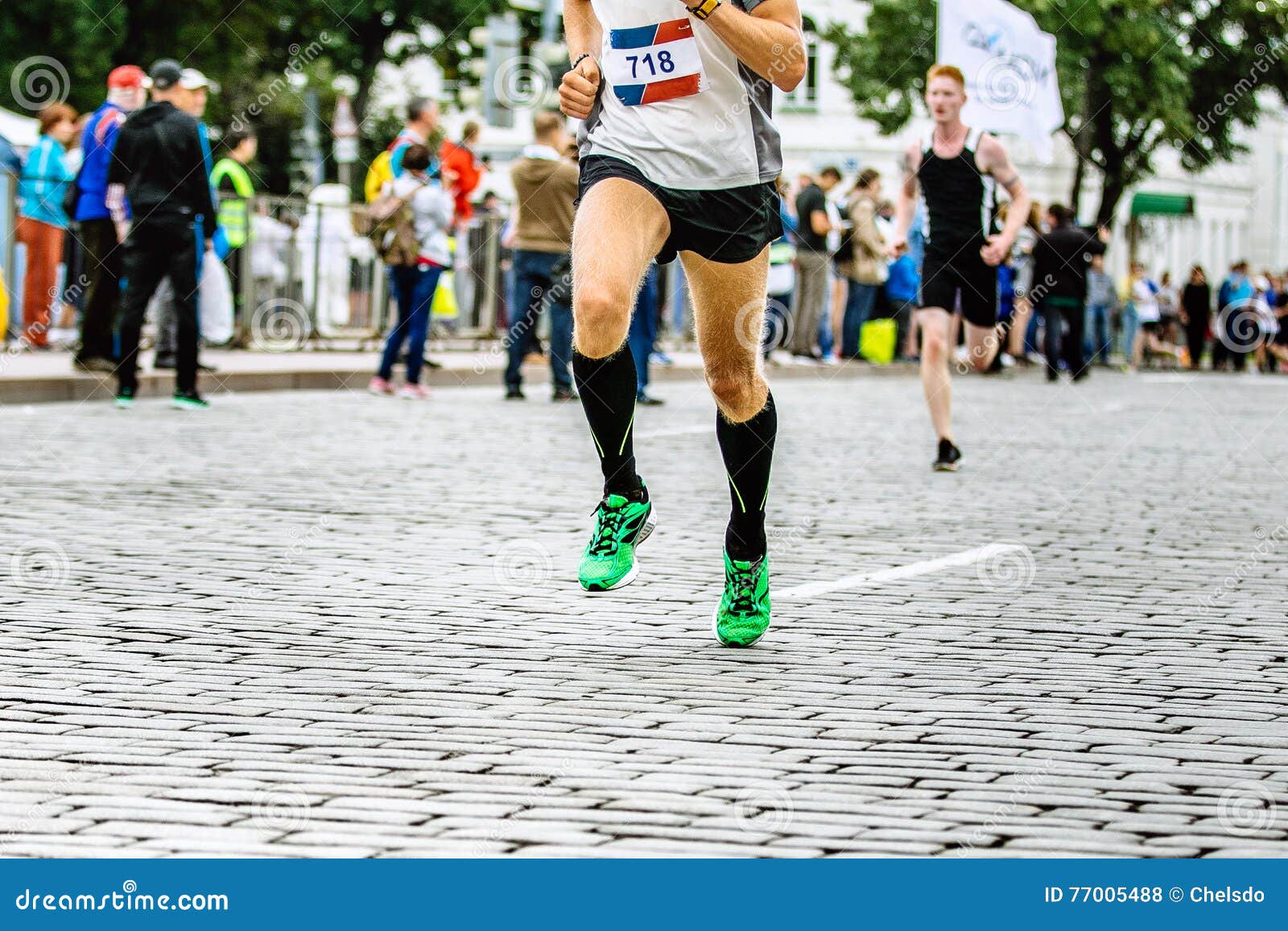Leader of Race, Athlete Marathon Runner Editorial Stock Photo - Image ...