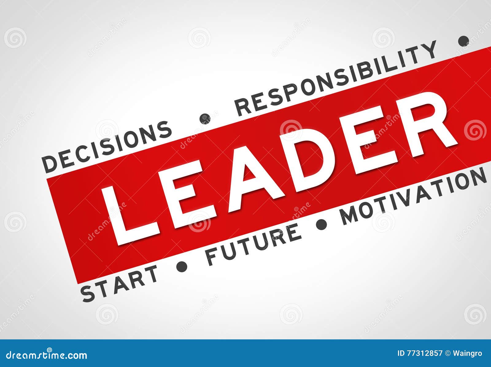 Leader and responsibility stock illustration. Illustration of lead ...