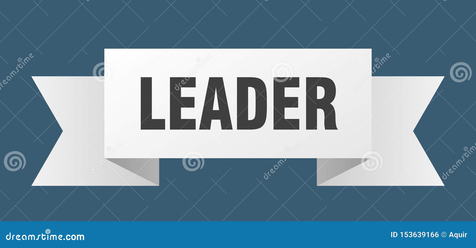 Leader ribbon. stock vector. Illustration of flyer, isolated - 153639166