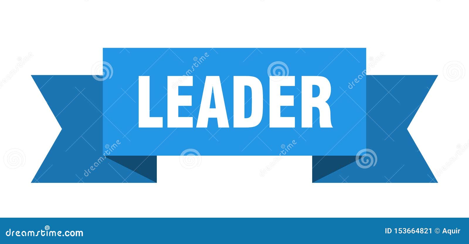 Leader ribbon. stock vector. Illustration of label, sign - 153664821