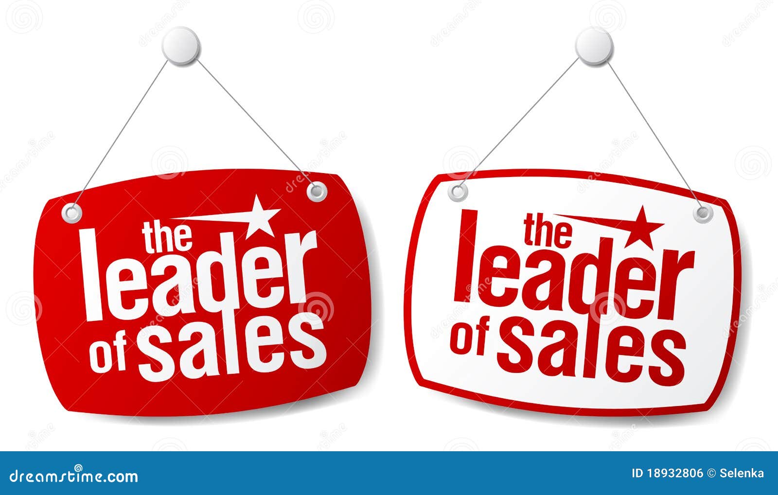 The leader of sales signs. stock vector. Illustration of guarantee ...