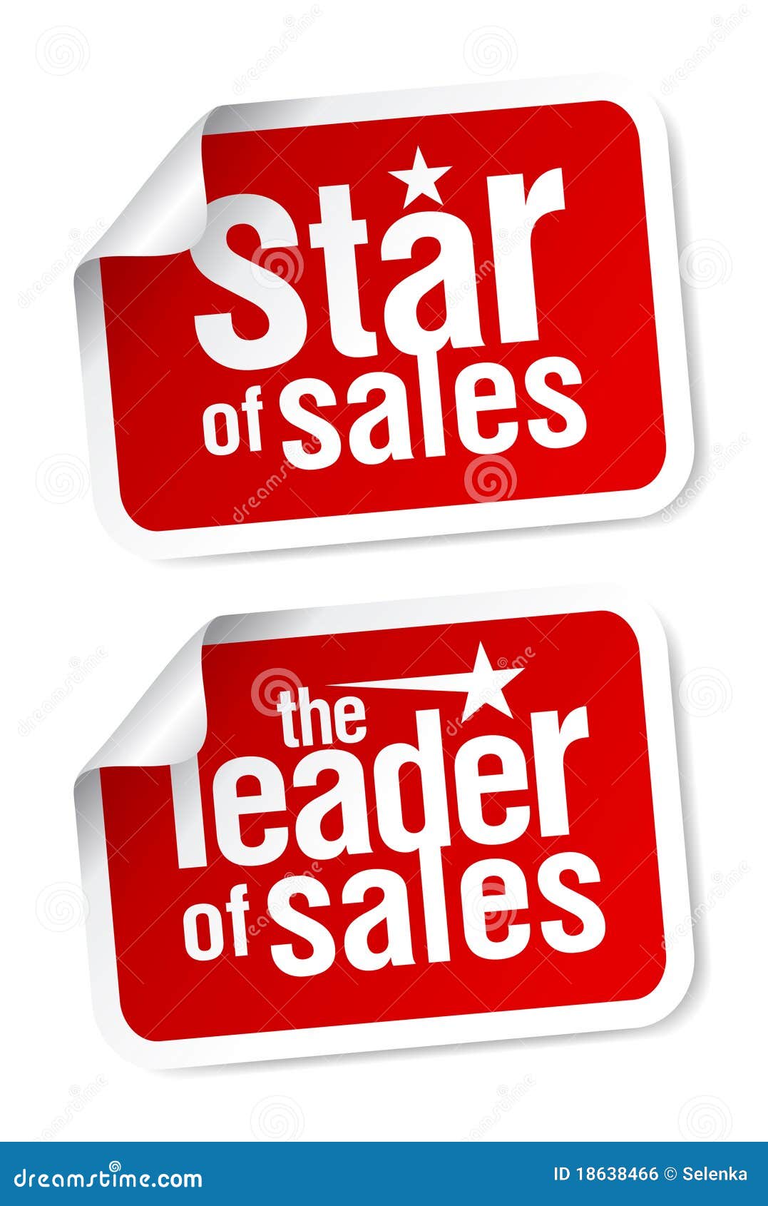 Leader of sales stickers. stock vector. Illustration of icon - 18638466