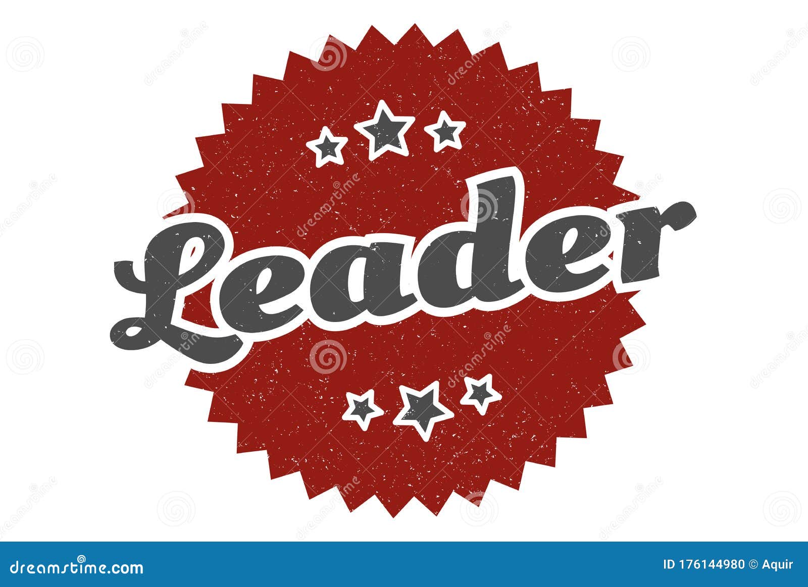Leader Sign. Leader Vintage Retro Label Stock Vector - Illustration of ...