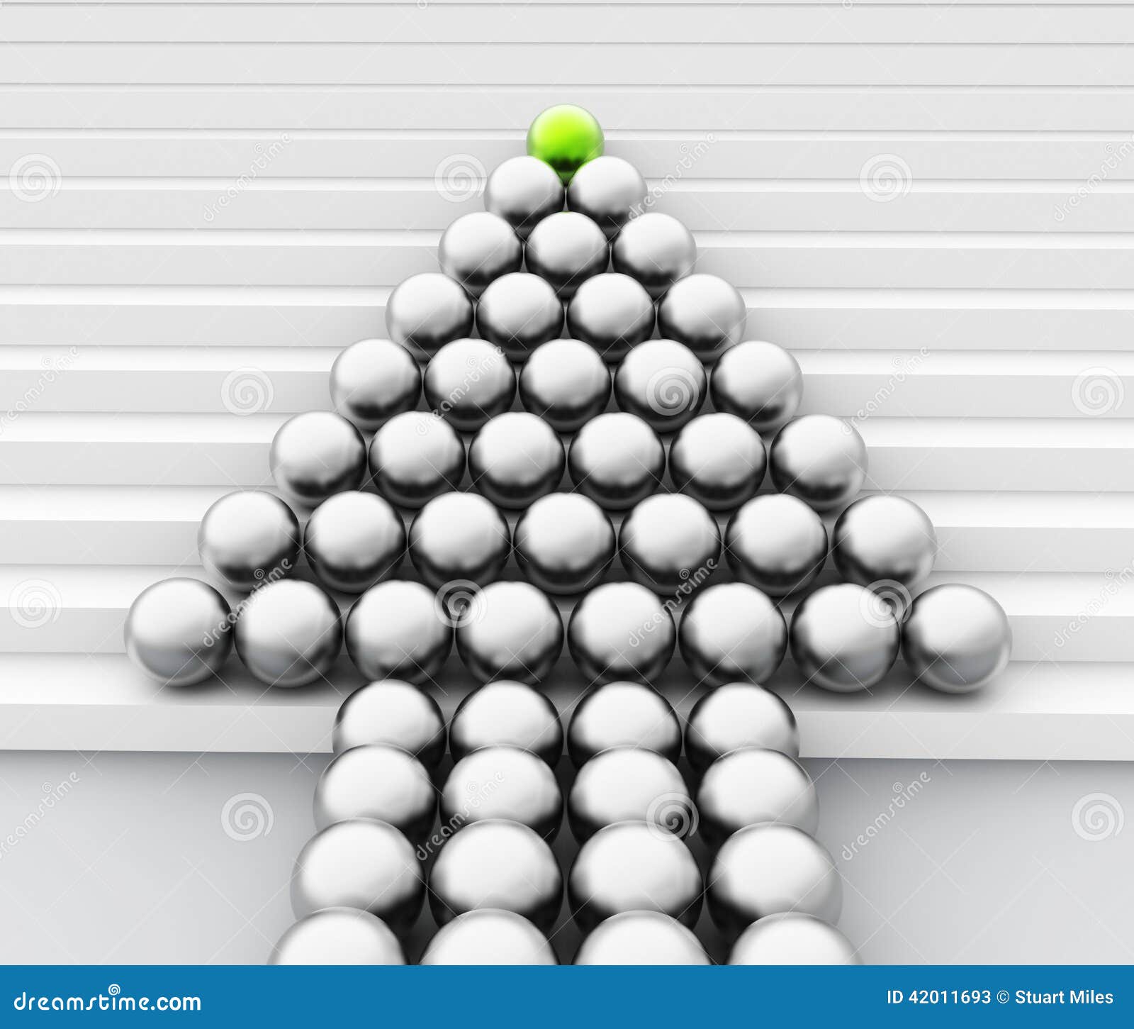 Leader Sphere Means Team Work and Manage Stock Illustration ...