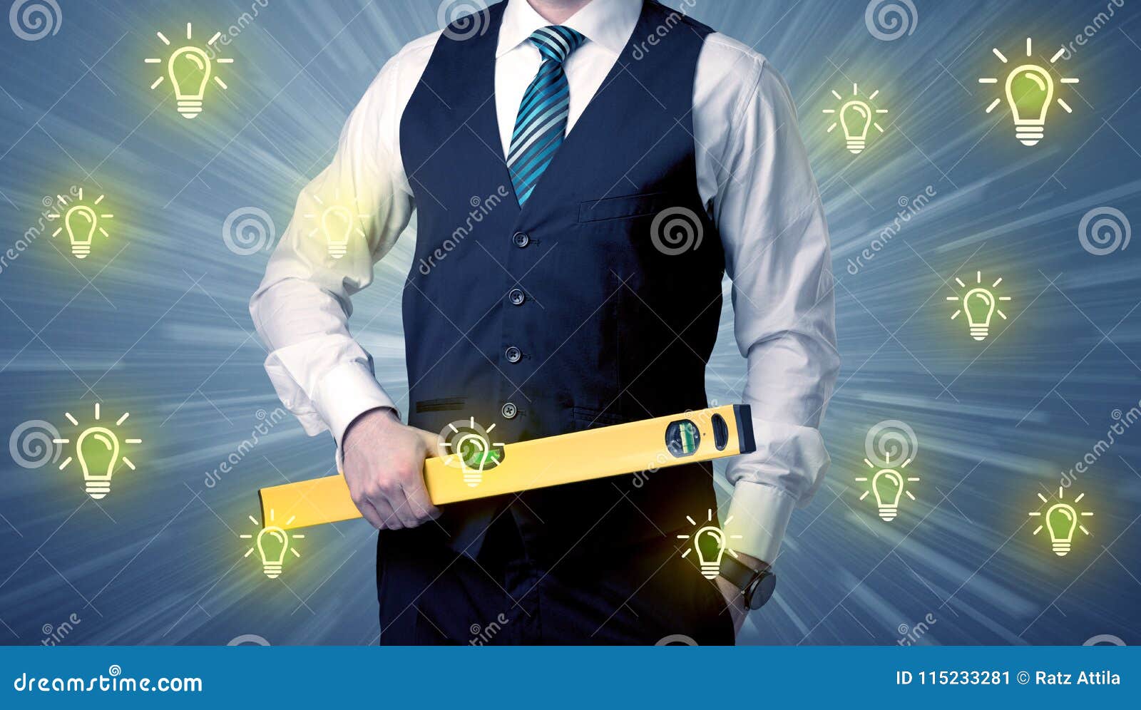 Leader Standing with Tools on His Hand Stock Image - Image of industry ...