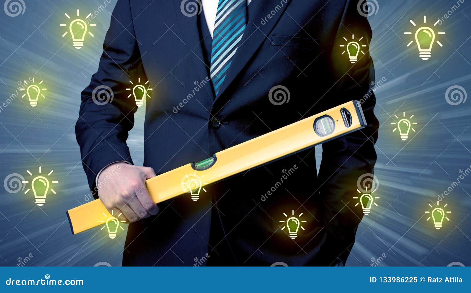 Leader Standing with Tools on His Hand Stock Image - Image of ...