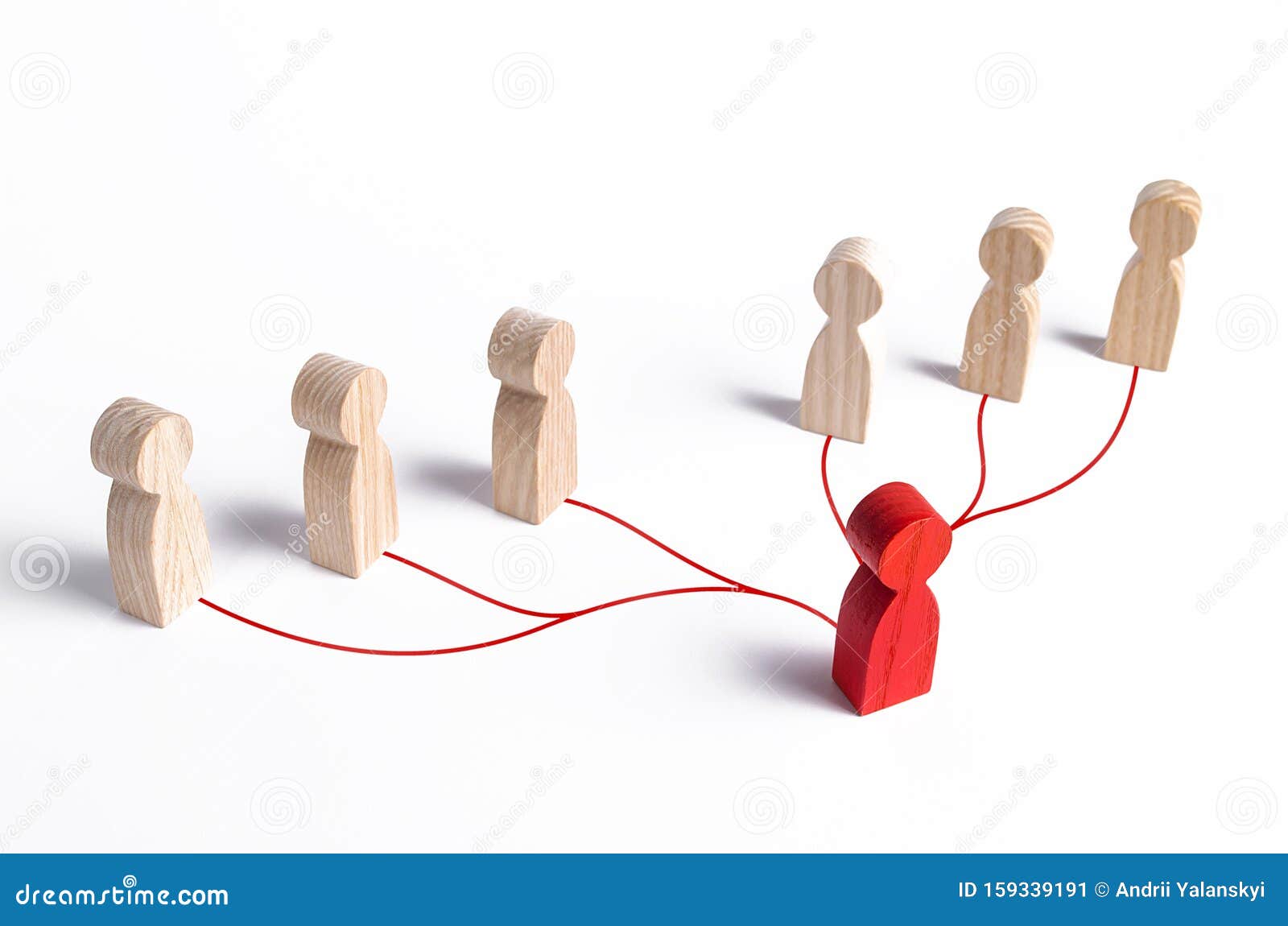 The Leader and Subordinates are Connected by Lines. Leadership ...