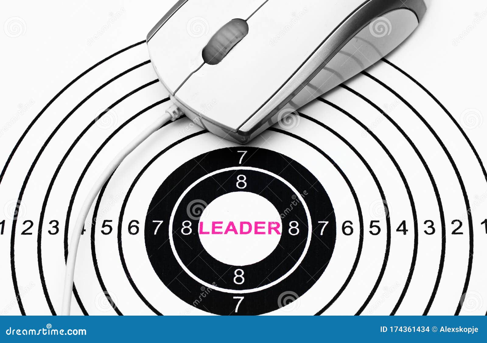 Leader target concept stock photo. Image of customer - 174361434
