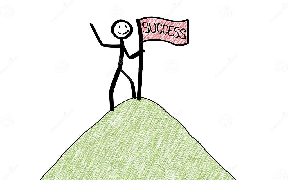 Leader on top stock illustration. Illustration of business - 59925896