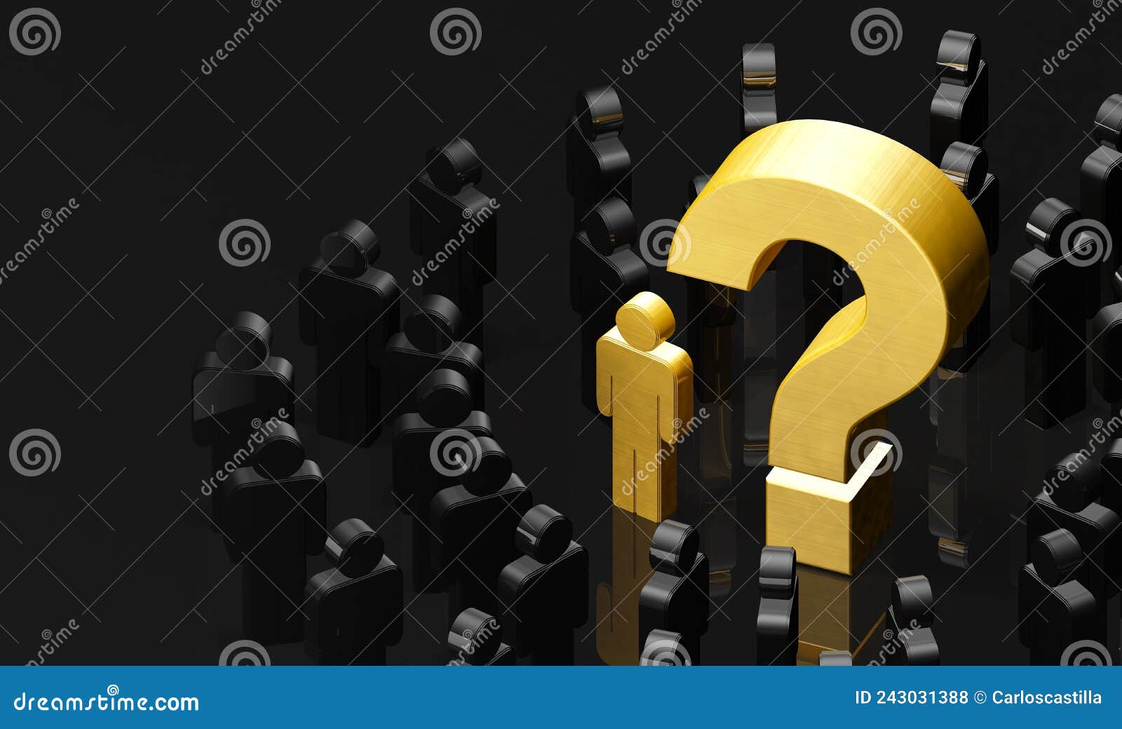 Leader and Uniqueness Concept. 3d Illustration Stock Illustration ...