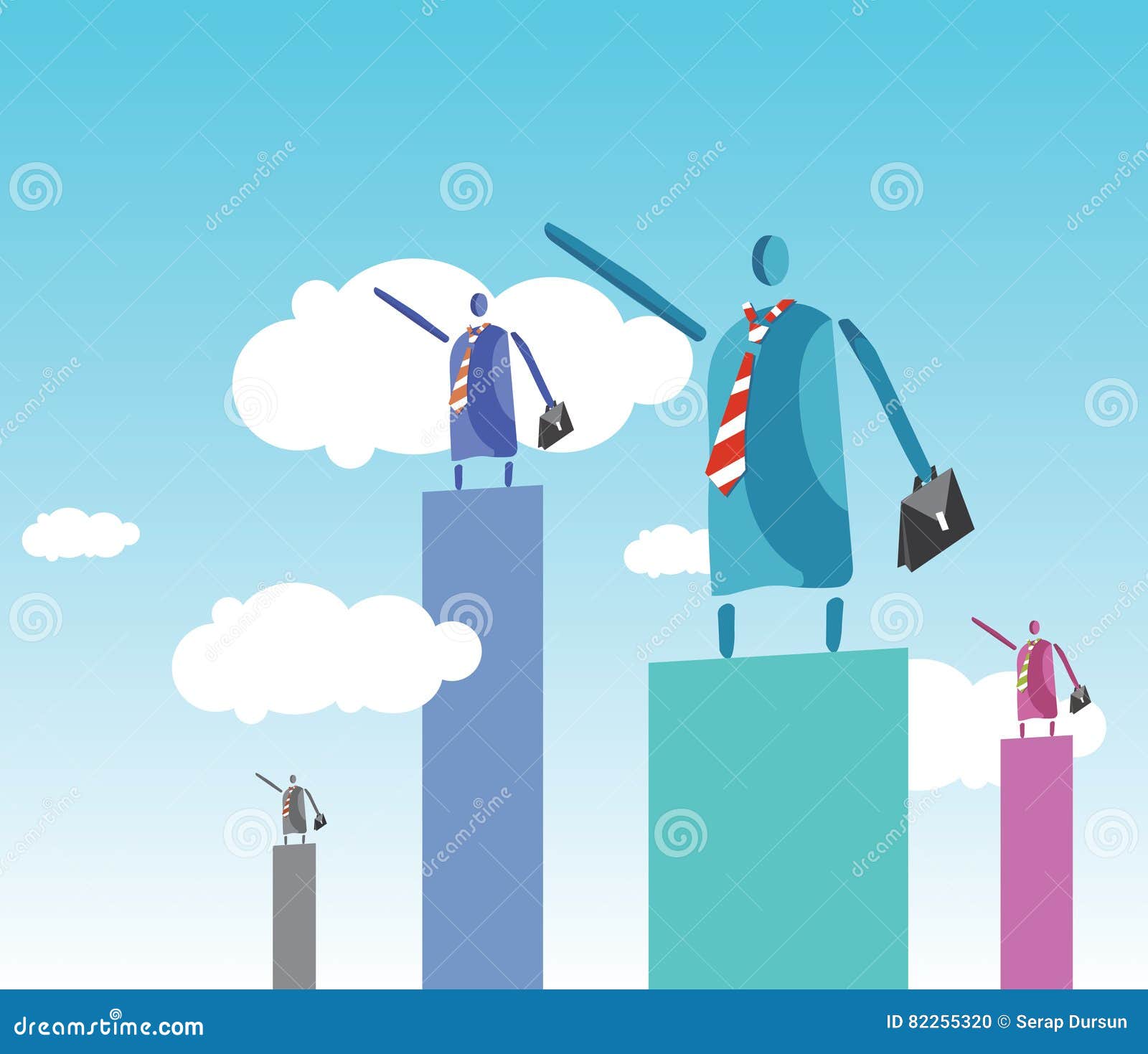 Leader and Win stock illustration. Illustration of inspiration - 82255320