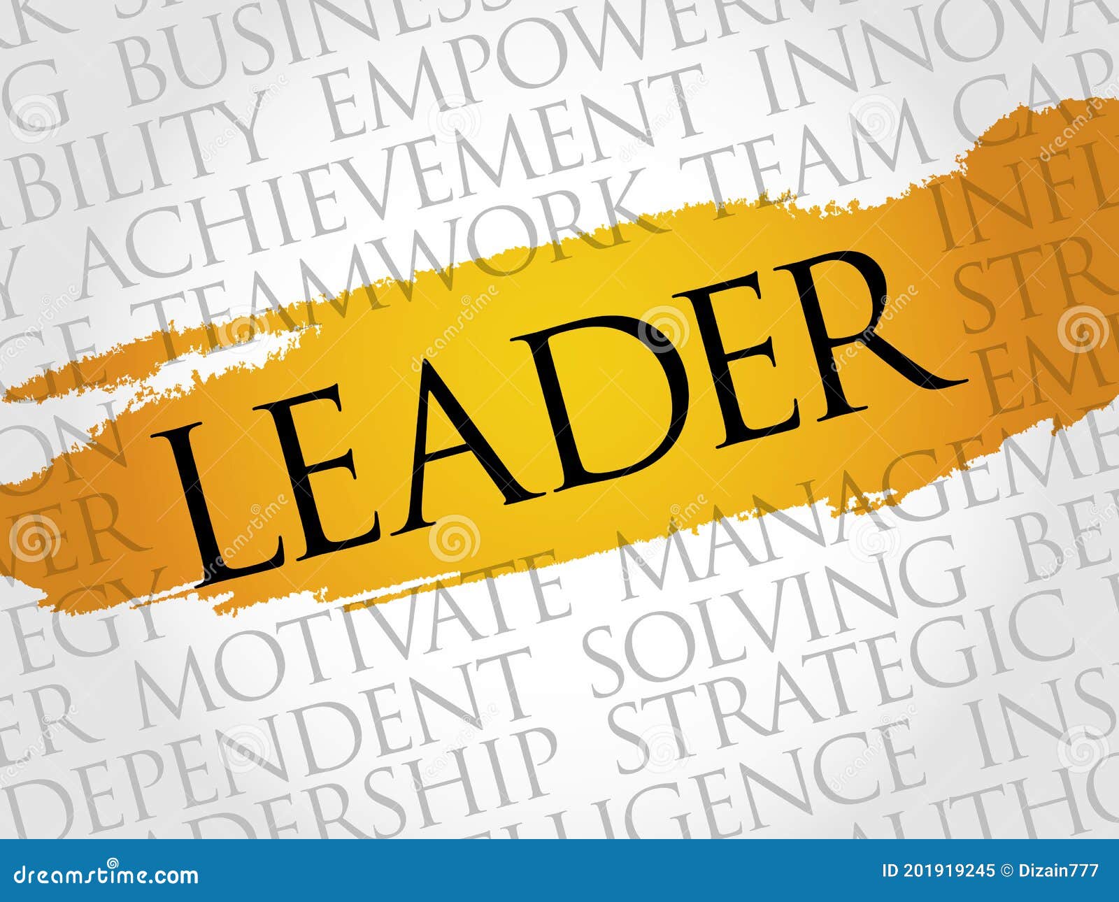 Leader word cloud stock illustration. Illustration of education - 201919245